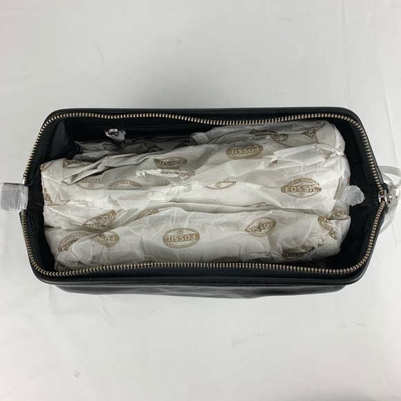 Fossil | Bags | Fossil Framed Shave Kit Black Nwt | Poshmark